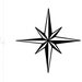 Compass Star SVG Compass Star Clipart Compass Star Cut File Compass ...