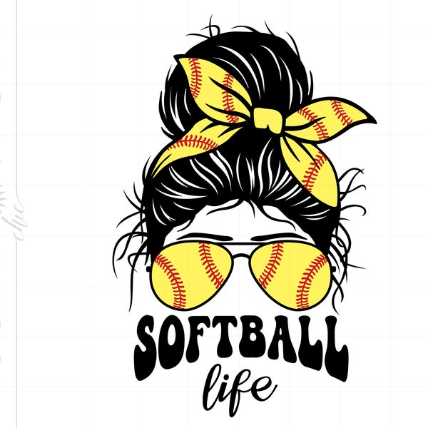 Softball Life Svg - Etsy