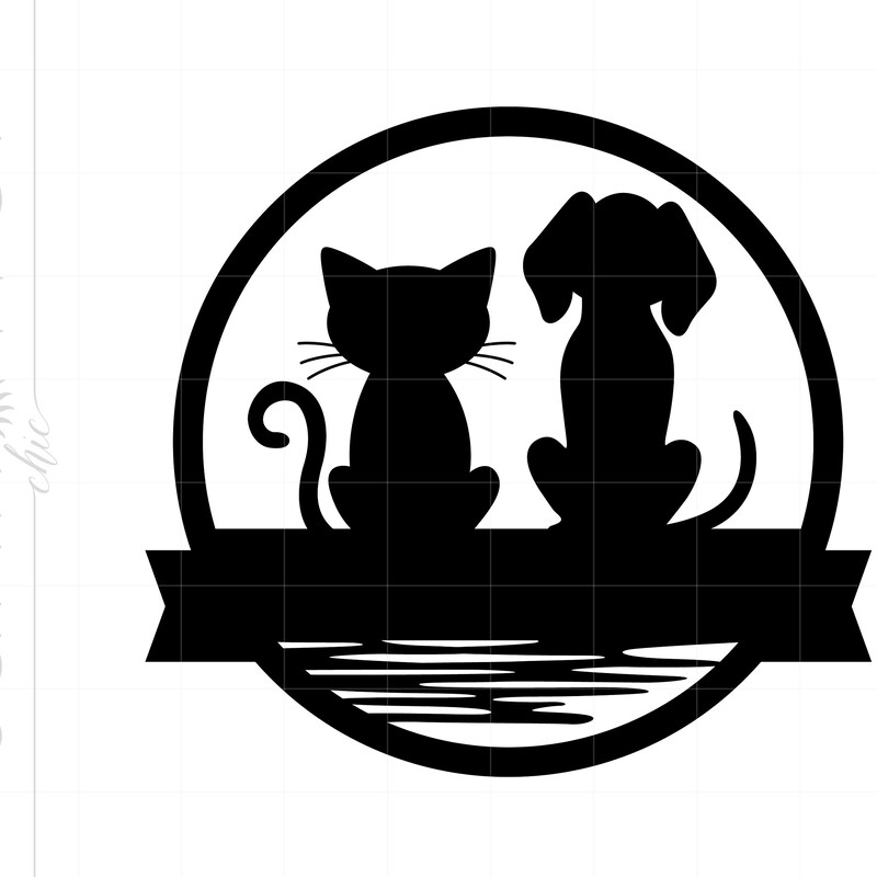 Dog Monogram Svg - Etsy