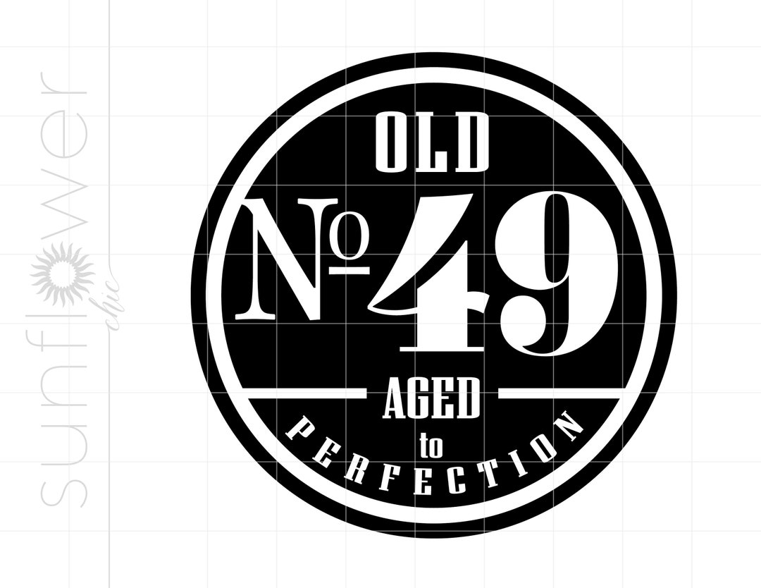 49th Birthday SVG | Old Number 49 SVG Clipart | 49th Cut File for ...