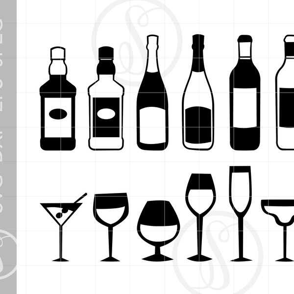Liquor Bottle Art - Etsy