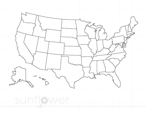United States Svg US States Svg Cut Files United States - Etsy Singapore