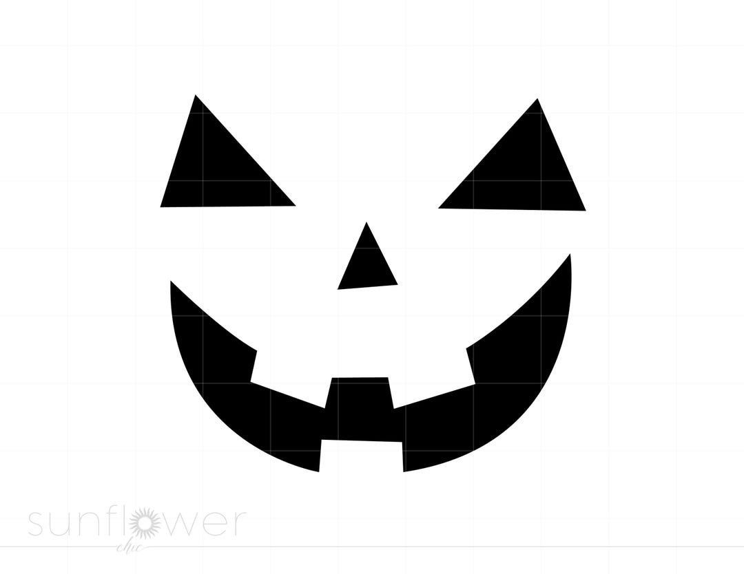 Jack O Lantern Face Svg, Pumpkin Face Clipart, Halloween Party ...