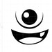 One Eyed Monster Face SVG Monster Face Clipart Monsters - Etsy