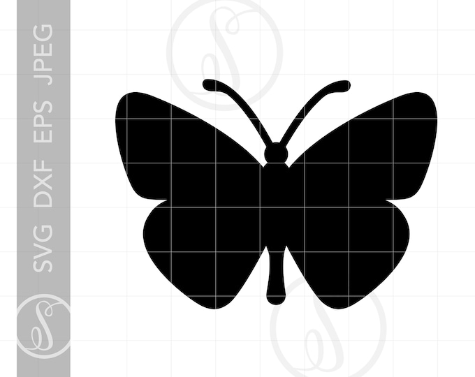 Butterfly Cutting File, Simple Butterflies, Butterfly Drawing ...