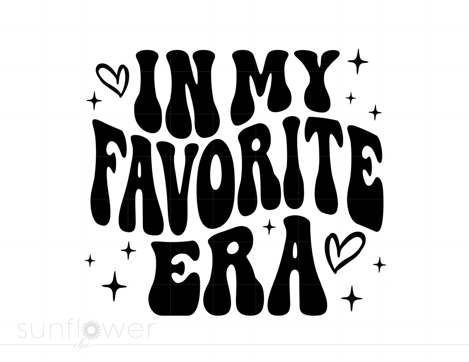In My Favorite Era Svg, Wavy Text Favorite Era Shirt Art, Cricut ...