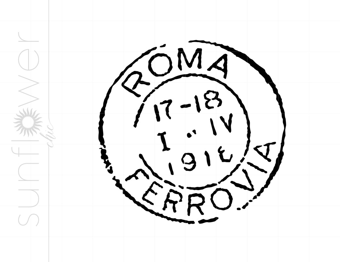 Italy Postal Stamp SVG | Italy Postal Stamp Clipart | Italy Postal ...