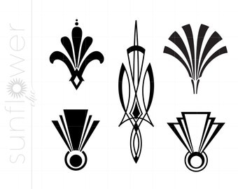 Art Deco Svg Dxf - Etsy UK