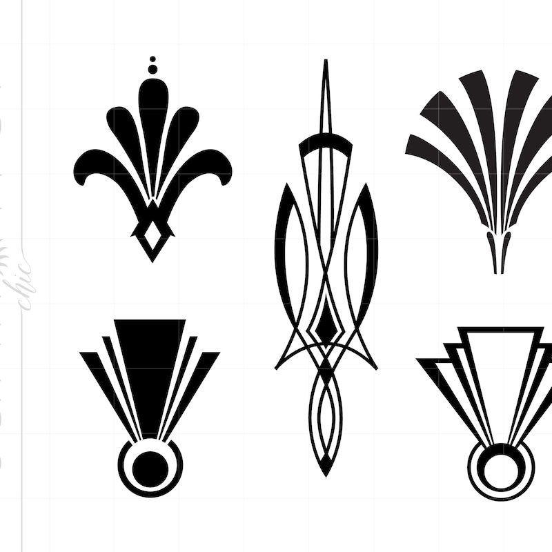 Art Deco Geometric - Etsy