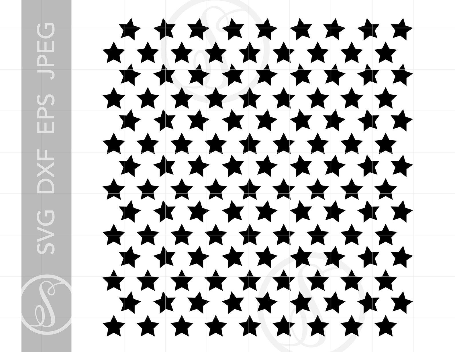 Stars Pattern SVG Stars Pattern Clipart Stars Pattern | Etsy