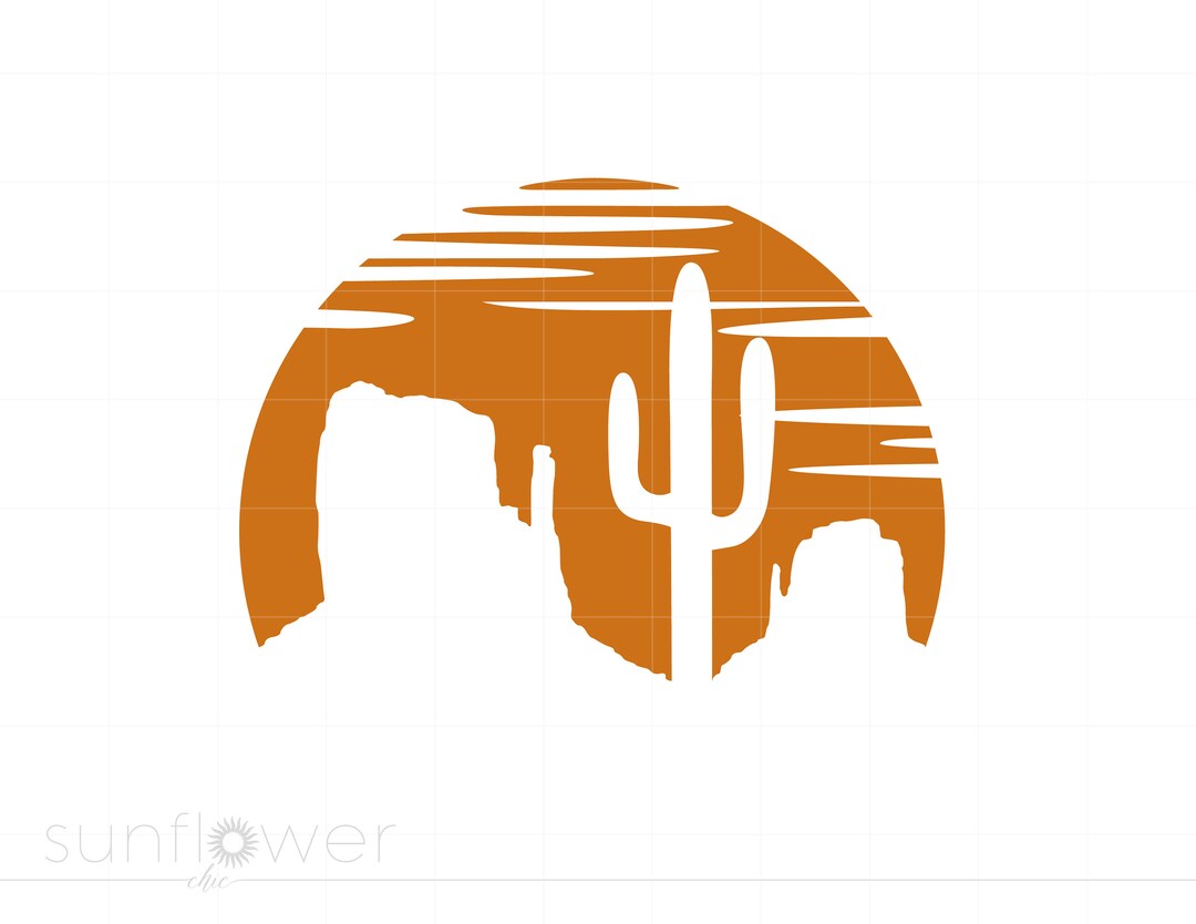 Desert Sun SVG, Arizona Shirt Svg, Monument Valley Svg for Cricut ...