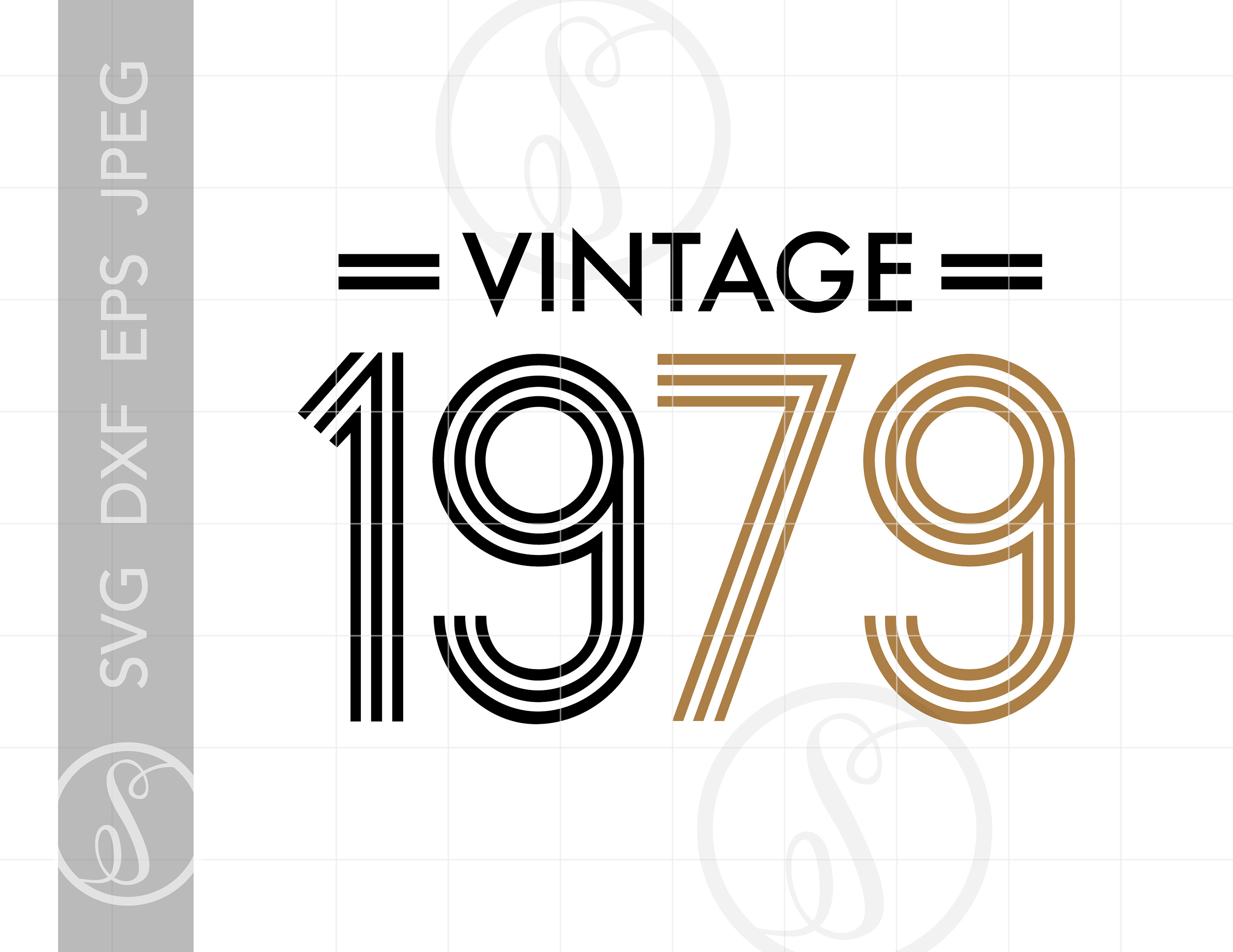 1979 Birthday SVG Vintage 1979 SVG Clipart Vintage 1979 - Etsy UK