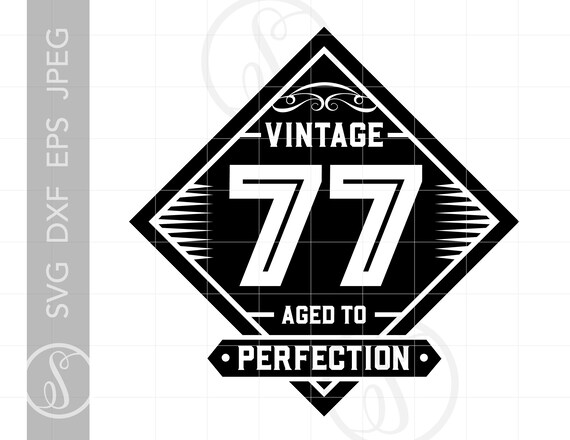 Vintage 77 SVG Clipart Vintage 77 Cut File for Cricut - Etsy India
