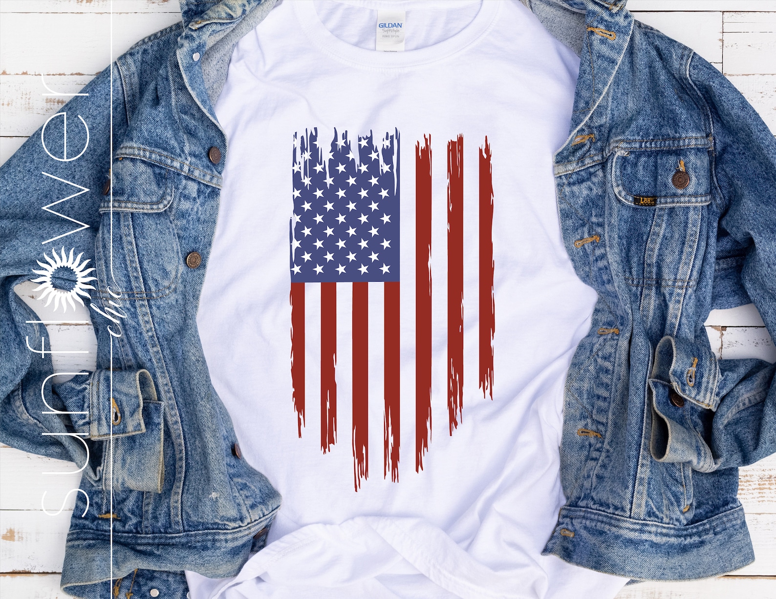 American Flag Svg Distressed US Flag Svg Cut Files 4th of - Etsy