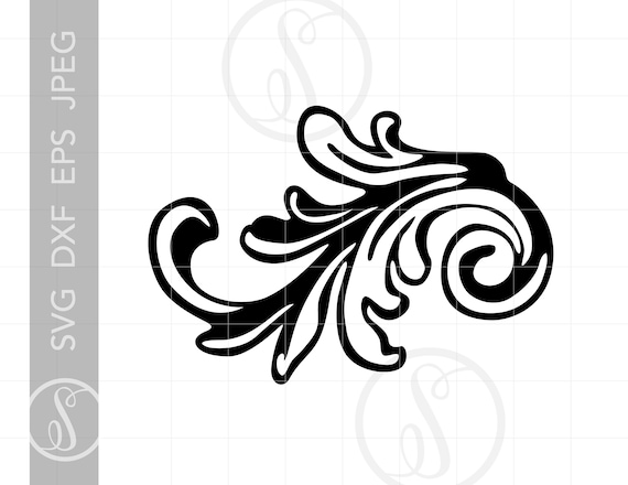 Filigree Design Ornament SVG Filigree Design Ornament - Etsy