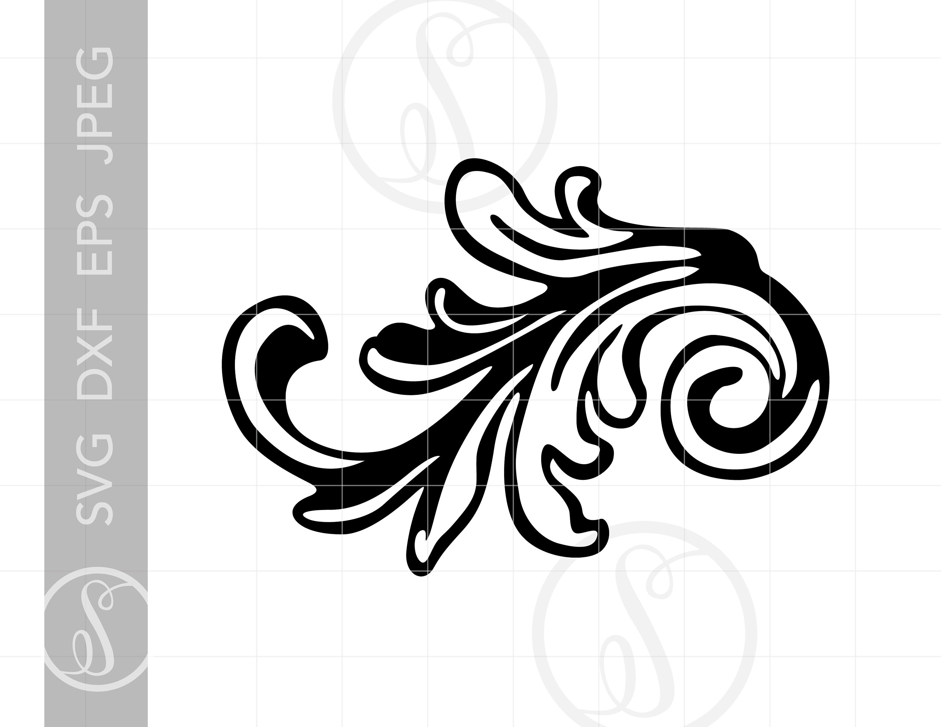 Filigree Design Ornament SVG Filigree Design Ornament - Etsy 日本
