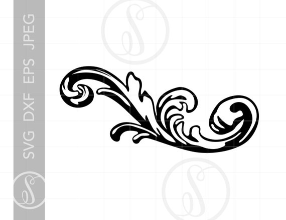 Filigree Art Design Ornament SVG Filigree Design Ornament | Etsy