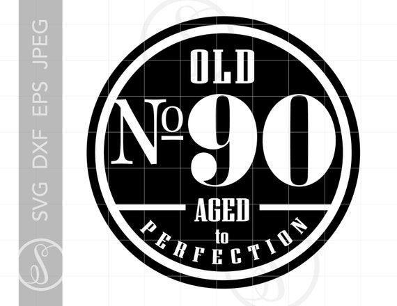 Old Number 90 SVG Clipart 90th Cut File for Cricut Old No. | Etsy