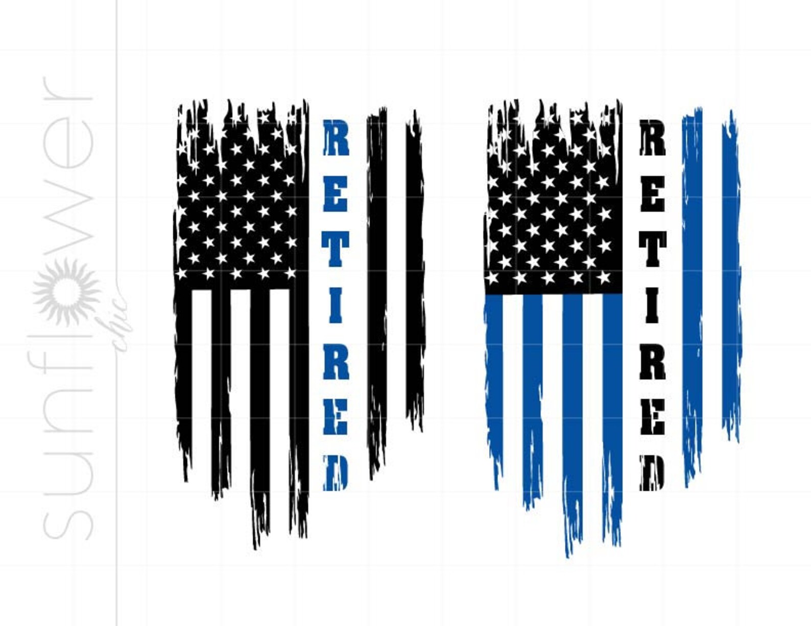 Police American Flag Svg Retired Police Officer Flag Svg Cut - Etsy