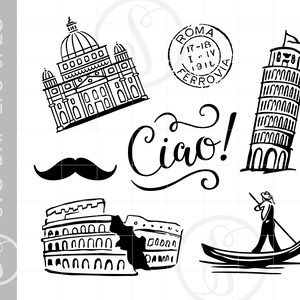 ITALY Svg Cut File Clipart Downloads Italian Svg Dxf Pdf | Etsy