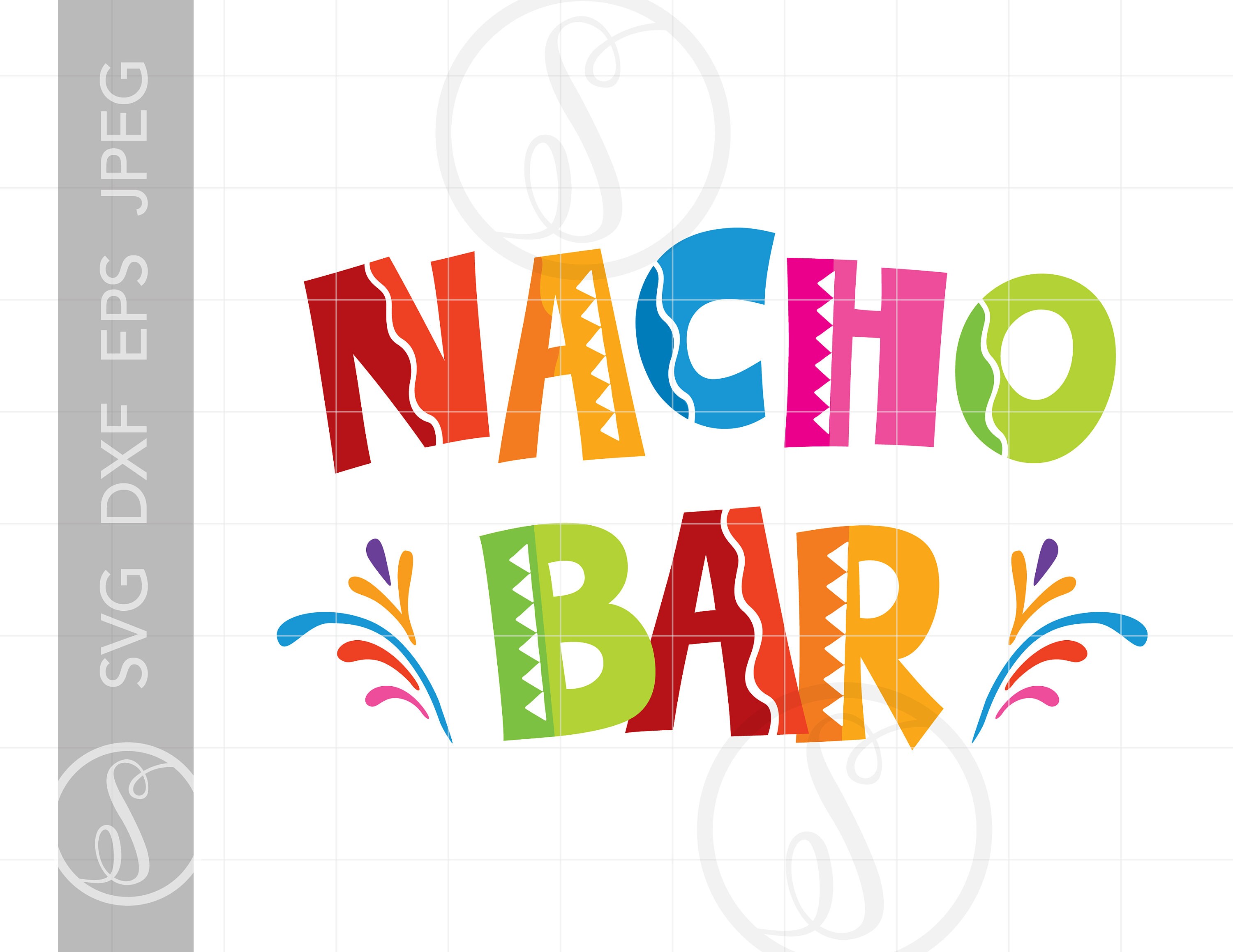 Fiesta Party Sign Svg Art Nacho Bar Sign Svg Cut Files Png - Etsy India