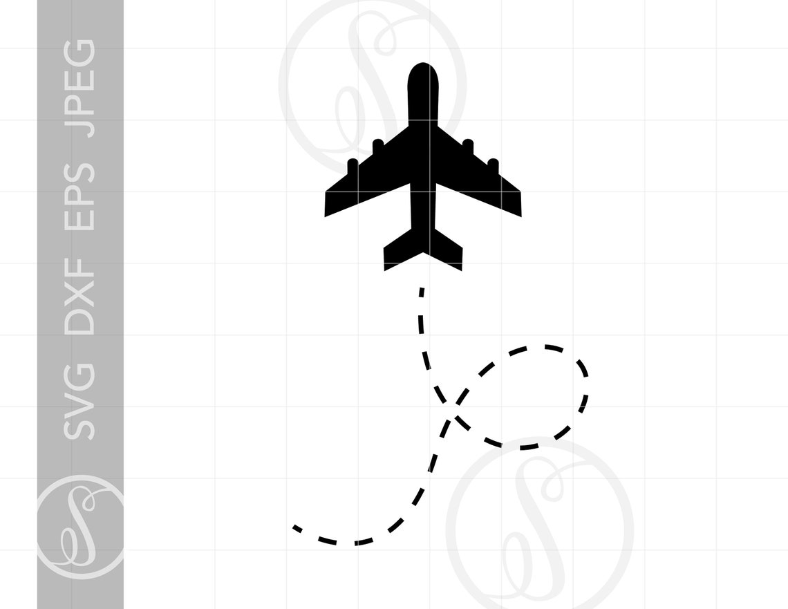 Airplane SVG Airplane Clipart Airplane Silhouette Cut File | Etsy