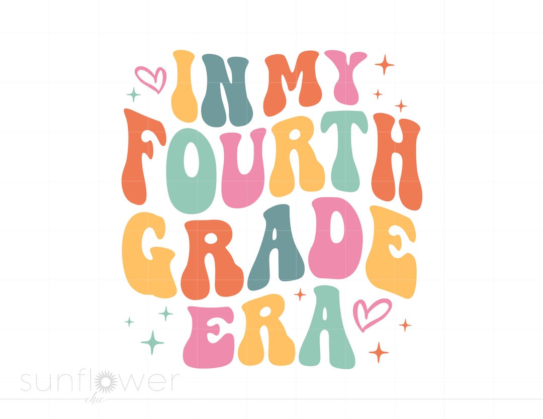 In My Fourth Grade Era Svg, Wavy Text 4th Grade Svg, Swift Era Back to ...