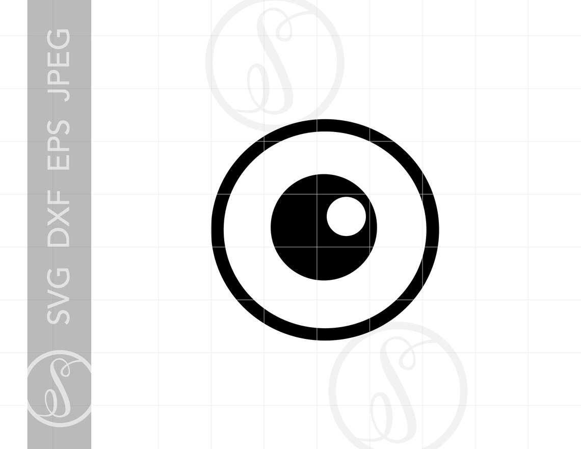 Eyeball SVG Vector Eyeball Clipart Eyeball Silhouette Cut - Etsy