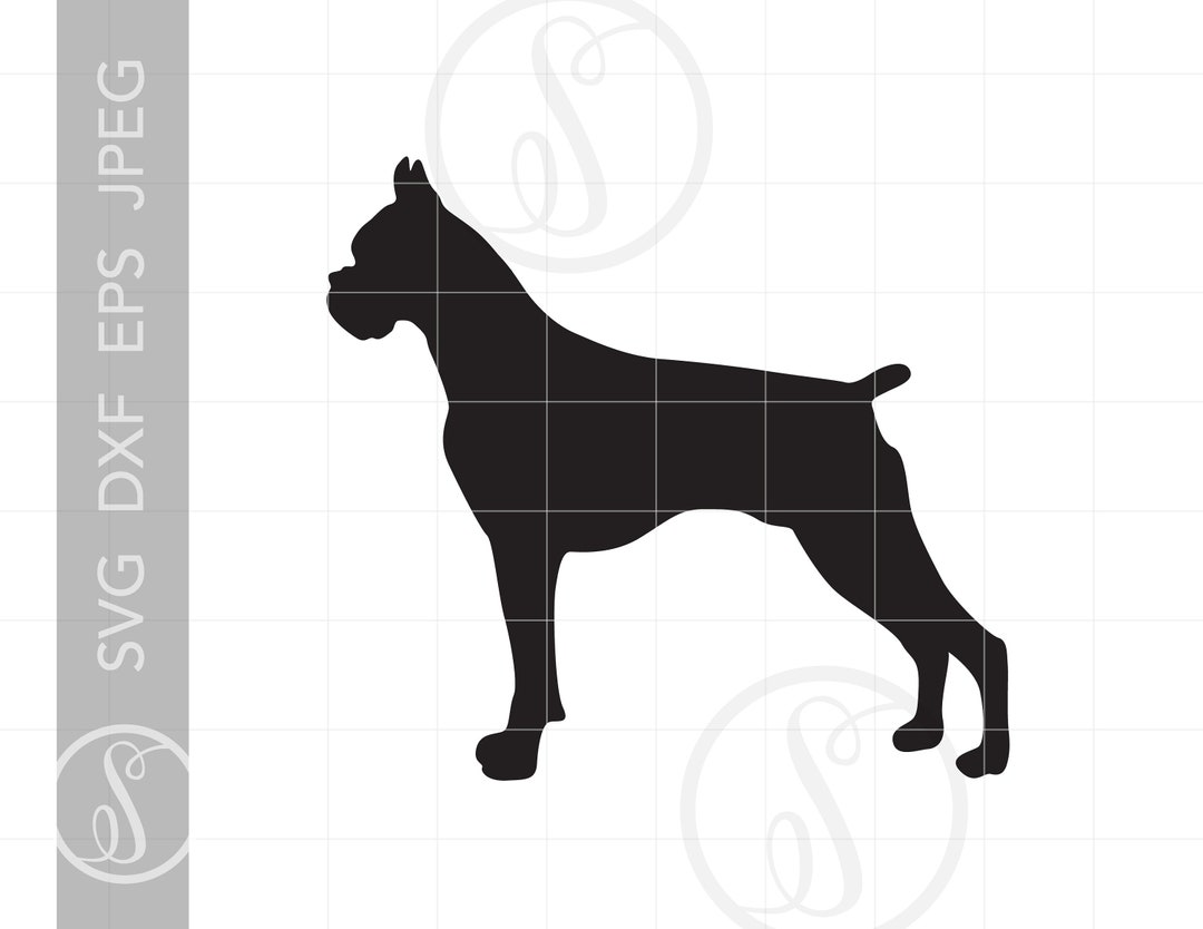 Boxer SVG Clipart Boxer Silhouette Cut File Vector Boxer - Etsy