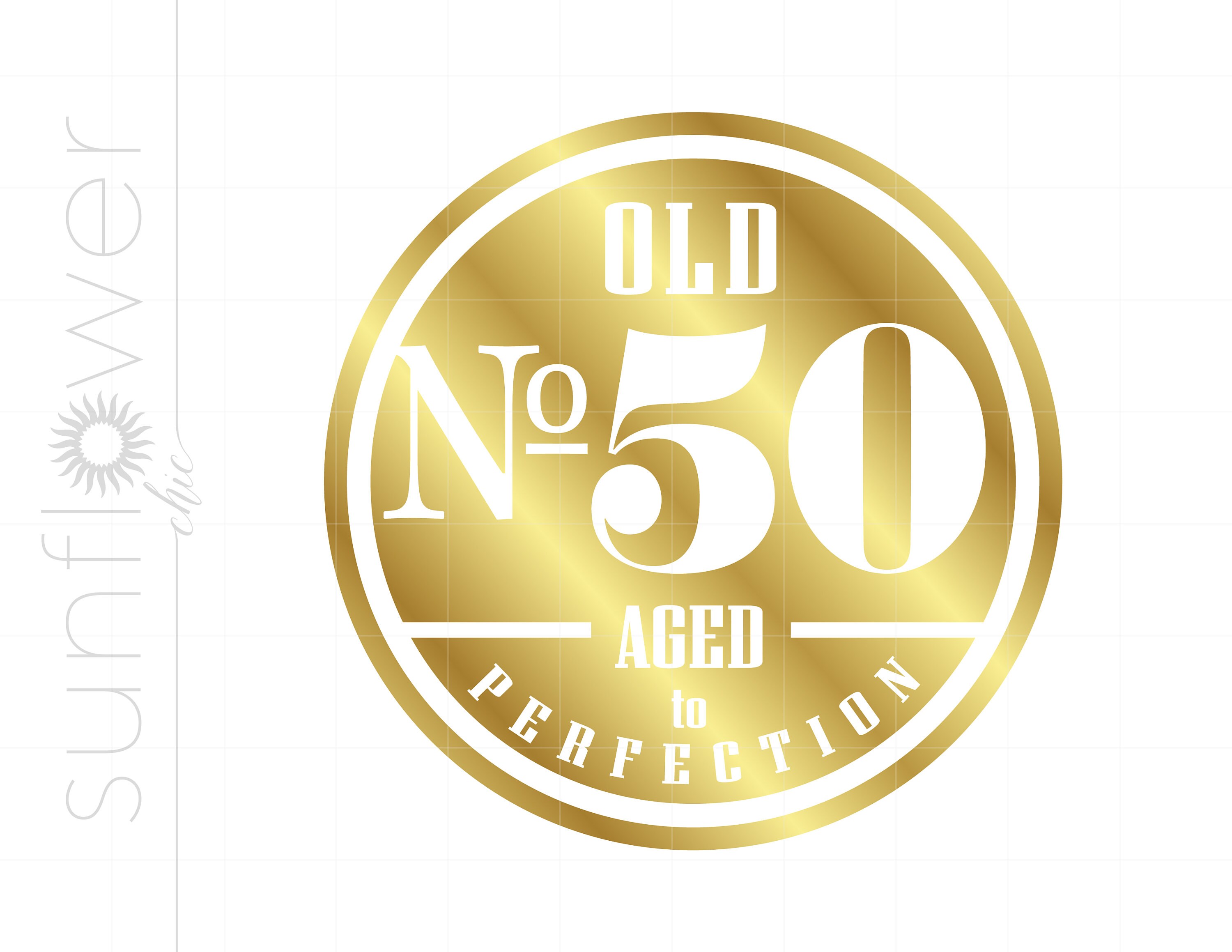 50th Birthday SVG Old Number 50 SVG Clipart Gold 50th Cut - Etsy Canada
