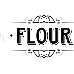 Classic FLOUR SVG Art Design | Flour SVG Cut Files | Flour Sign Cut ...