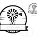 Windmill Name Frame SVG | Windmill Silhouette Download Cut File ...