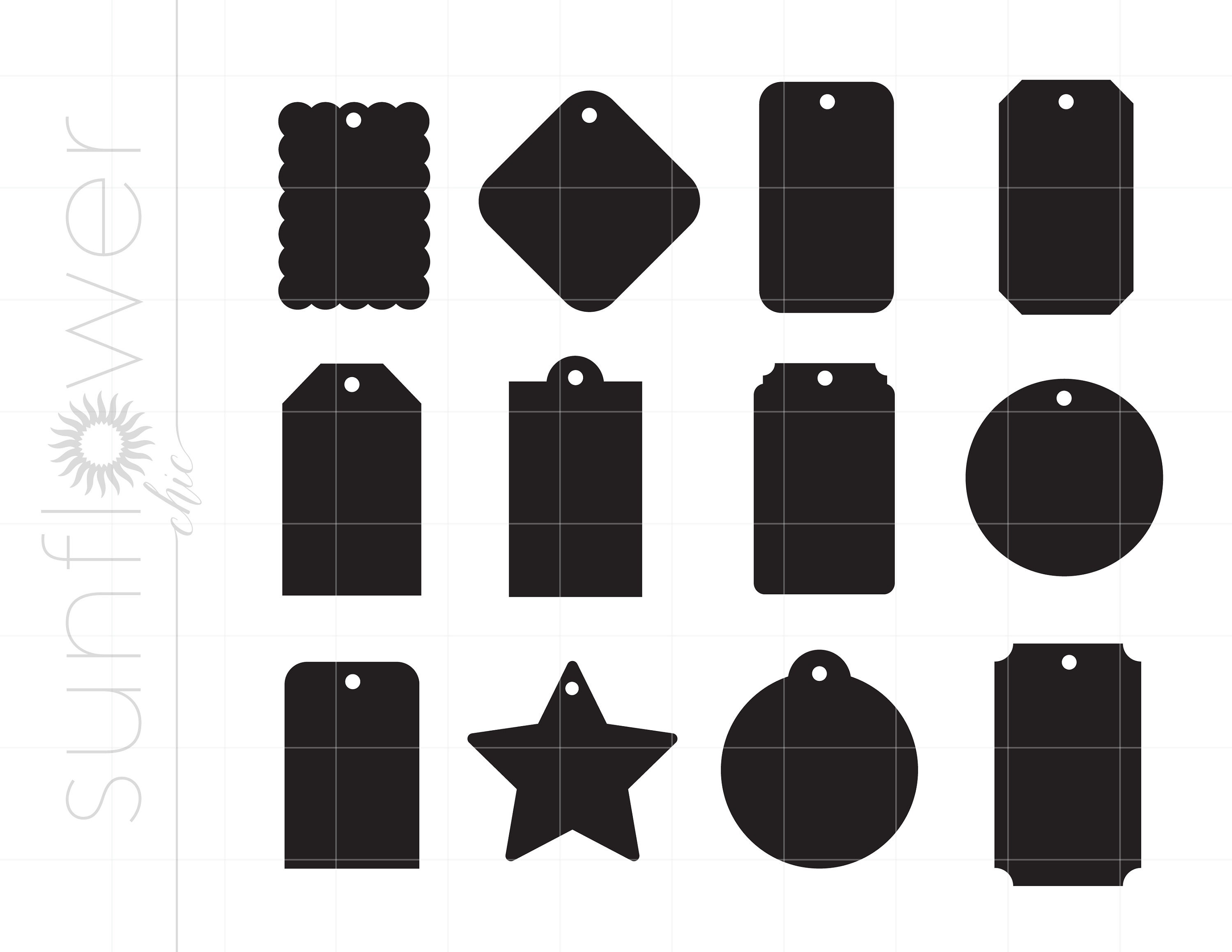 Etiquetas de regalo SVG / Plantillas de etiquetas de regalo - Etsy México