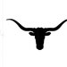 Longhorn SVG | Longhorn Head Clipart | Longhorn Head Silhouette Cut ...