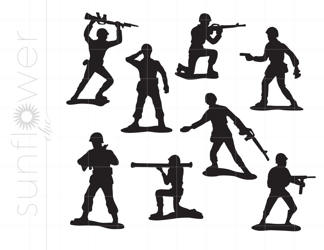 Army Men Svg, Army Men Svg Cut Files for Cricut Silhouette, Instant ...