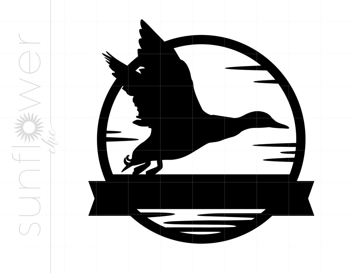 Duck Monogram SVG Duck Hunting Sign Clipart Duck Cricut - Etsy