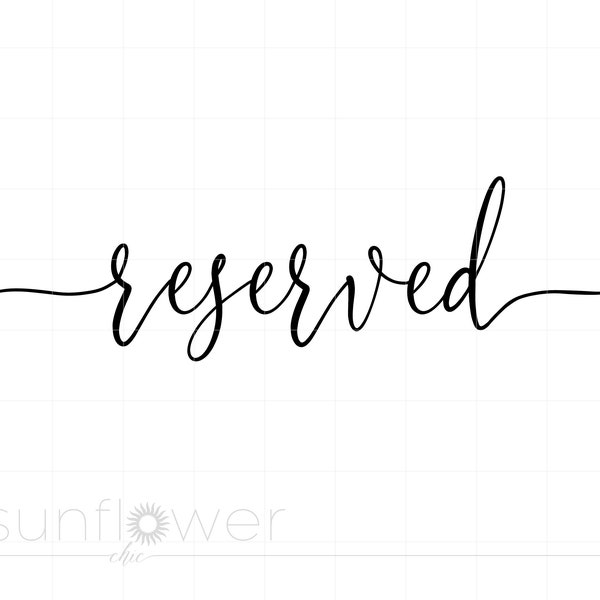 Reserved Table Sign - Etsy
