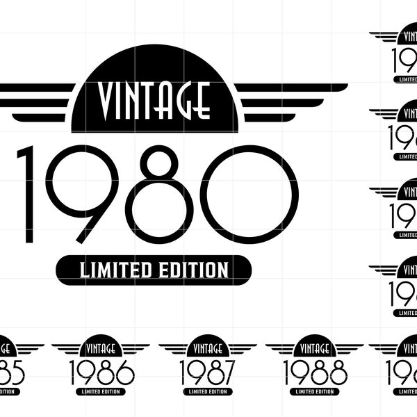 Limited 1981 Edition Svg - Etsy