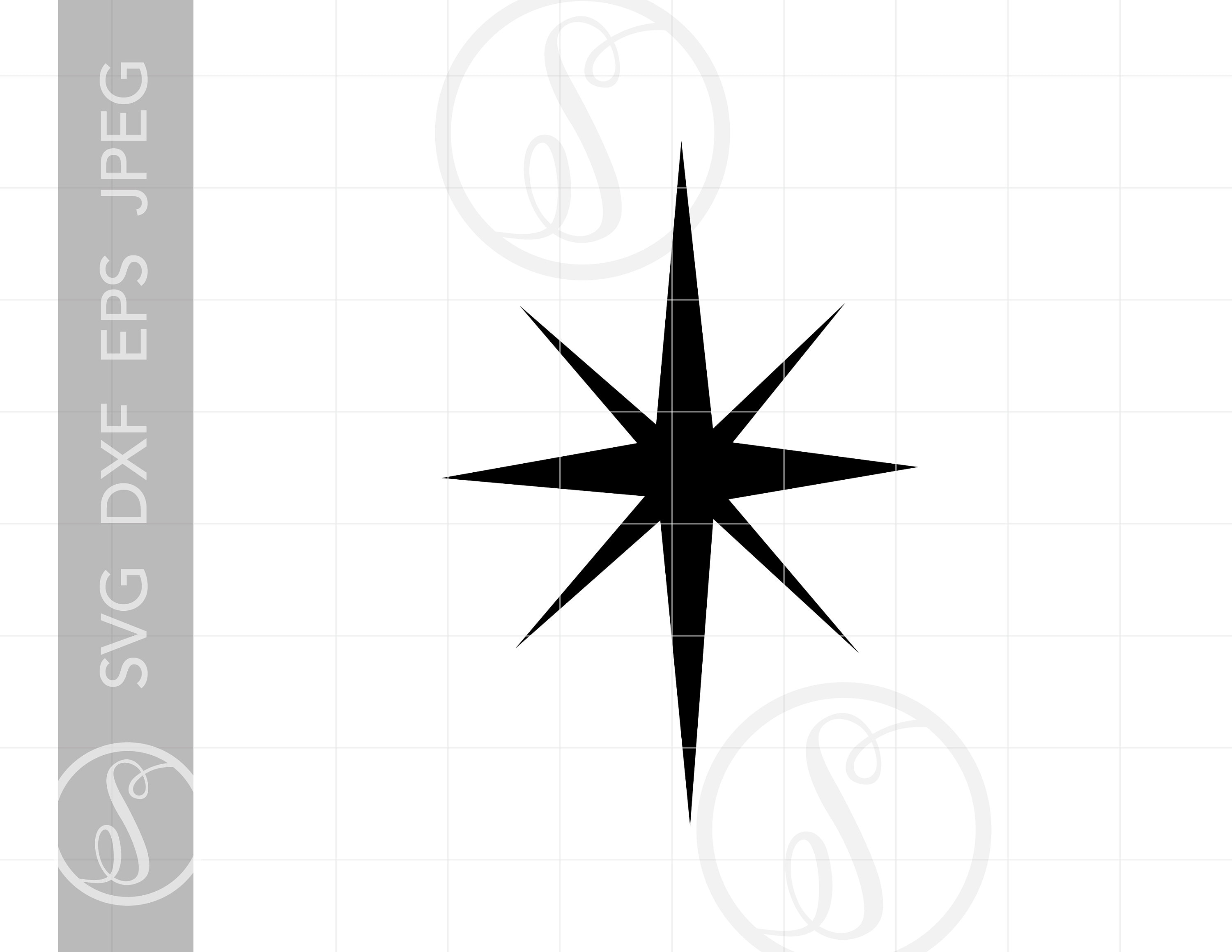 Starburst SVG Starburst Clipart Starburst Cut File for | Etsy UK