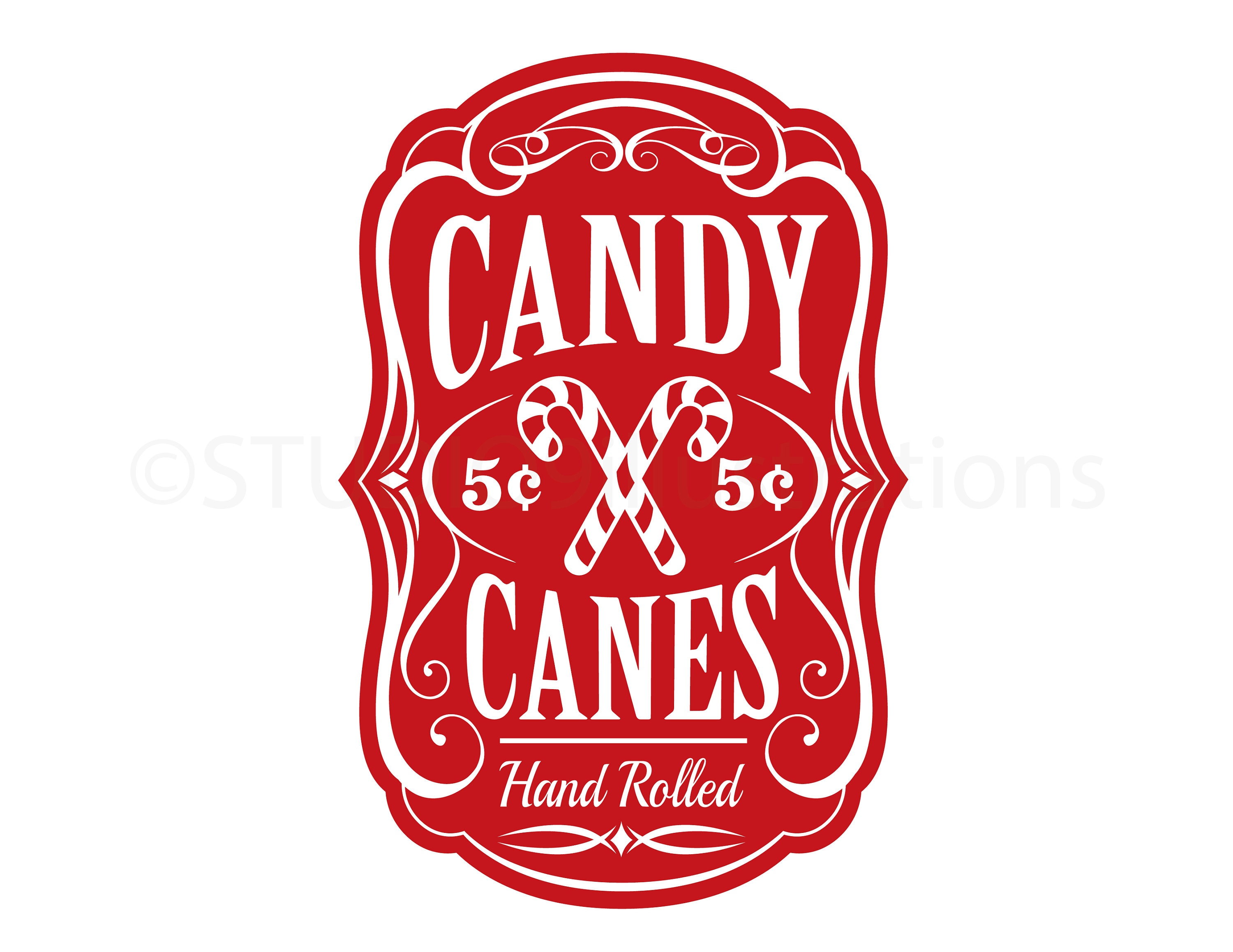 Candy Canes Sign SVG Cut File | Candy Canes Svg | Christmas Candy Canes ...