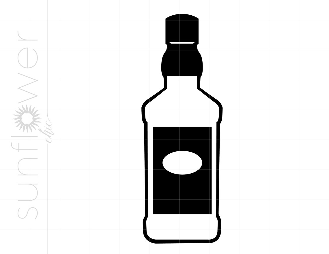 Whiskey Bottle SVG Whiskey Bottle Clipart Whiskey Bottle - Etsy