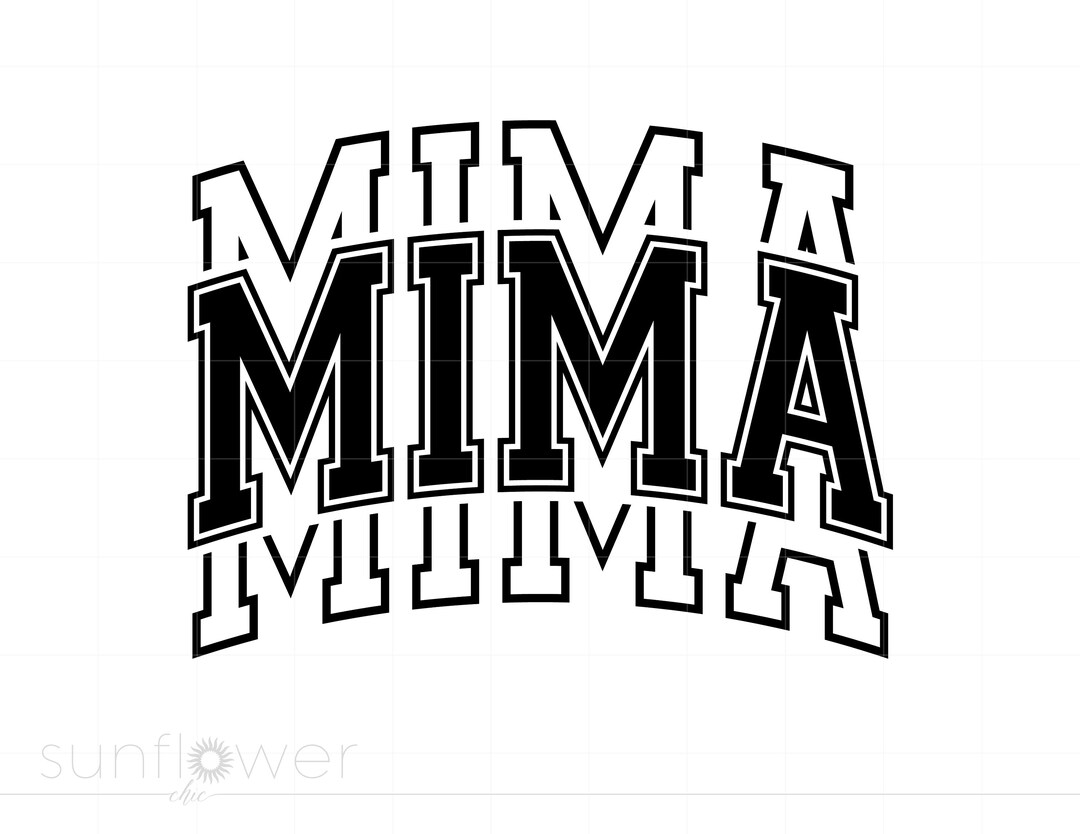 Mima Svg, Grandma Svg, Varsity Mima Svg, Gift for Grandma Svg, Mima T ...