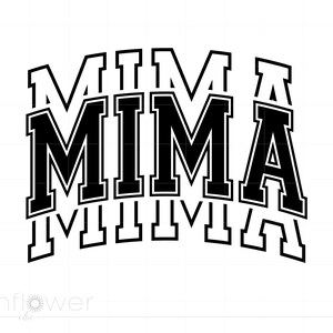 Mima Svg, Grandma Svg, Varsity Mima Svg, Gift for Grandma Svg, Mima T ...