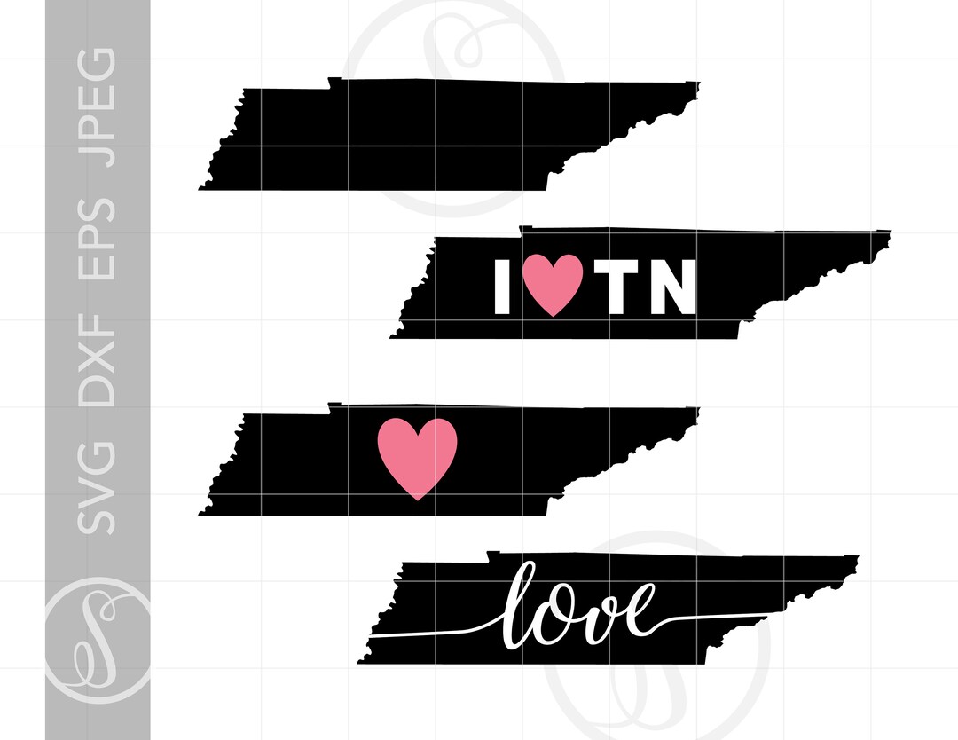 Tennessee SVG | Tennessee Clipart | Tennessee Silhouette Cut File ...