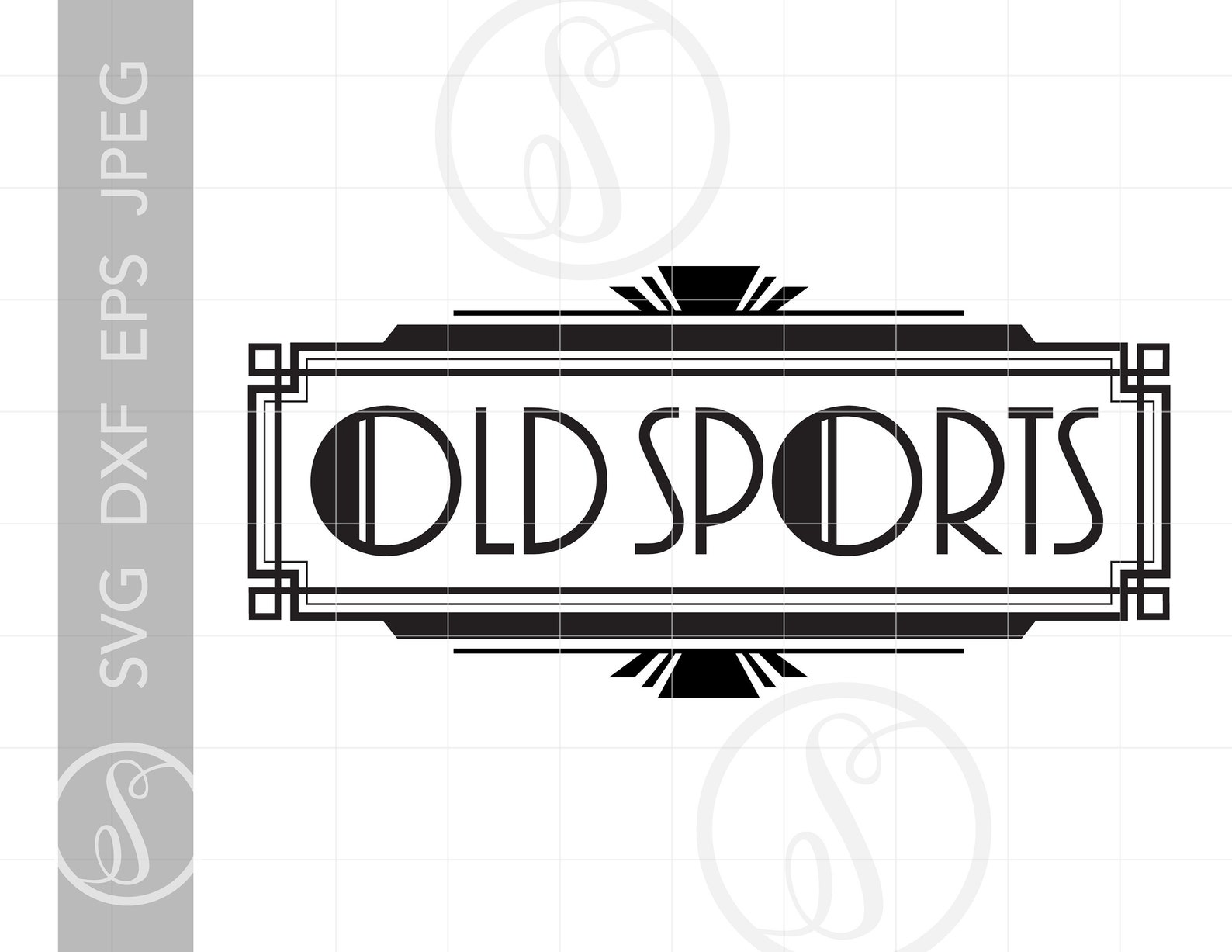 Art Deco OLD SPORTS Svg Cut File Art Roaring 20s Party SVG - Etsy