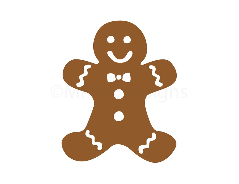 Gingerbread Man SVG Gingerbread Man Cut File Gingerbread | Etsy