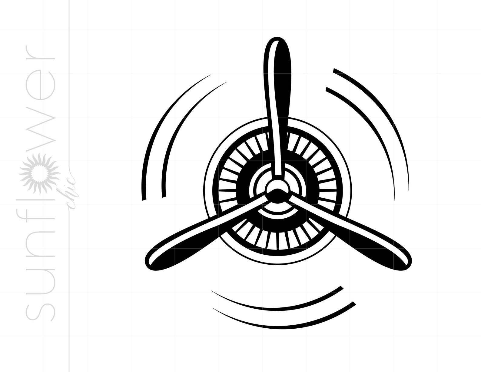Airplane Propeller SVG Airplane Propeller Clipart Airplane - Etsy