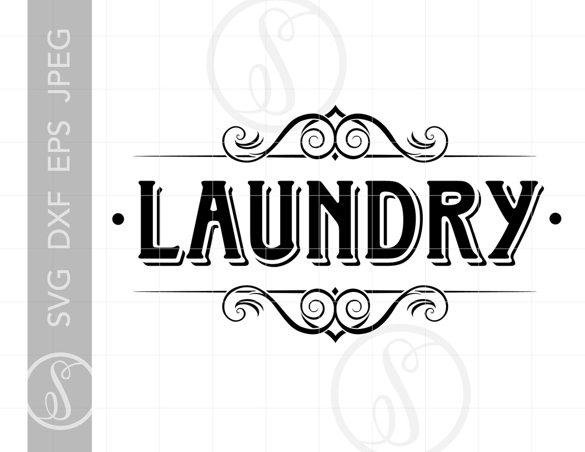 Classic LAUNDRY SVG Art Design Laundry SVG Cut Files - Etsy