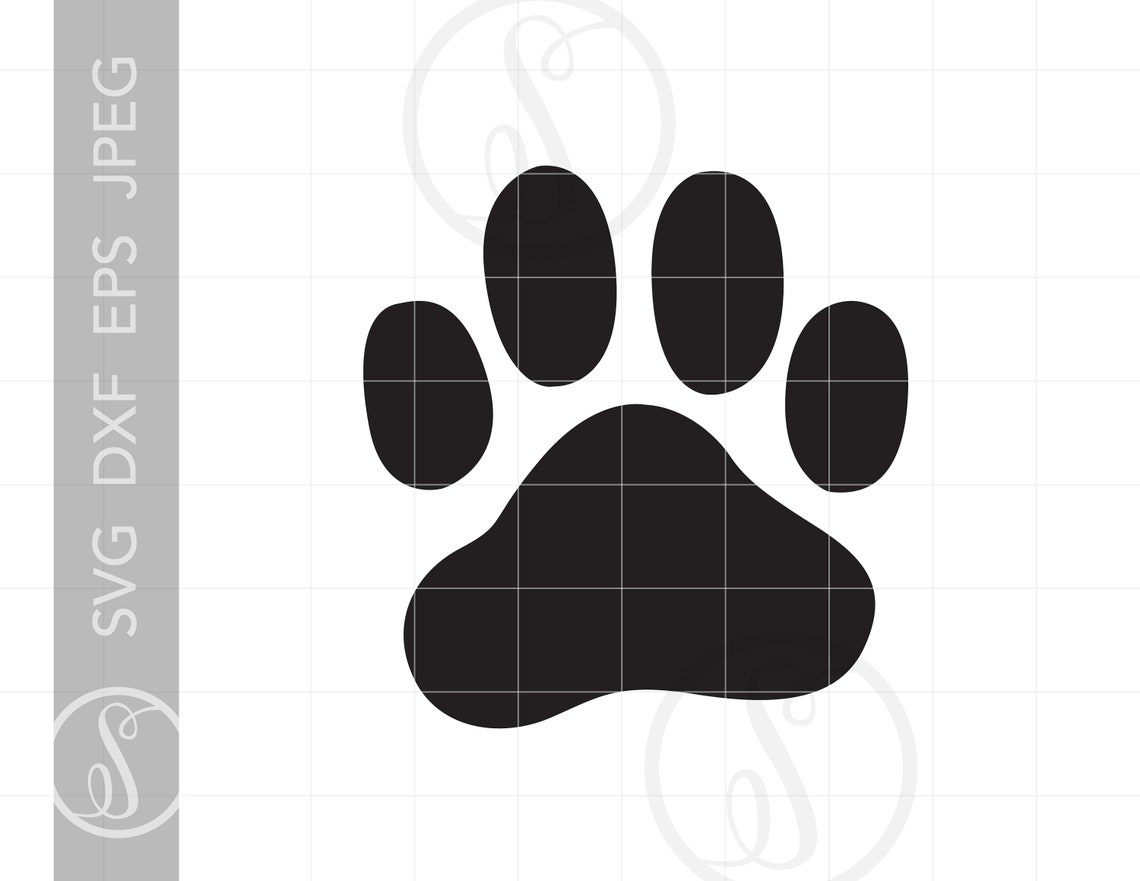 Paw Print SVG Paw Print Clipart Download Paw Print | Etsy