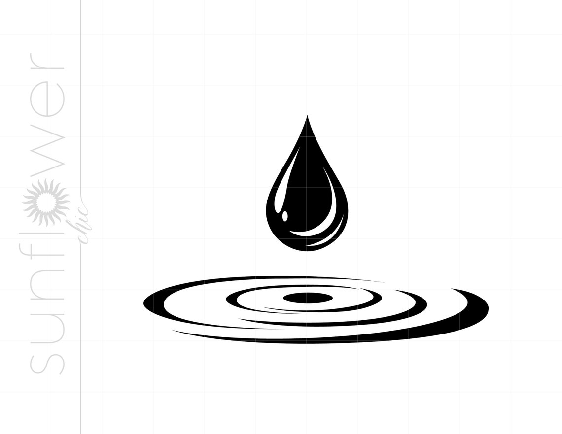 Water Drop SVG Vector Water Drop Clipart Water Drop - Etsy